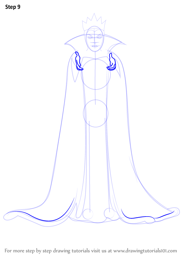 How to Draw The Evil Queen from Snow White and the Seven Dwarfs (Snow ...
