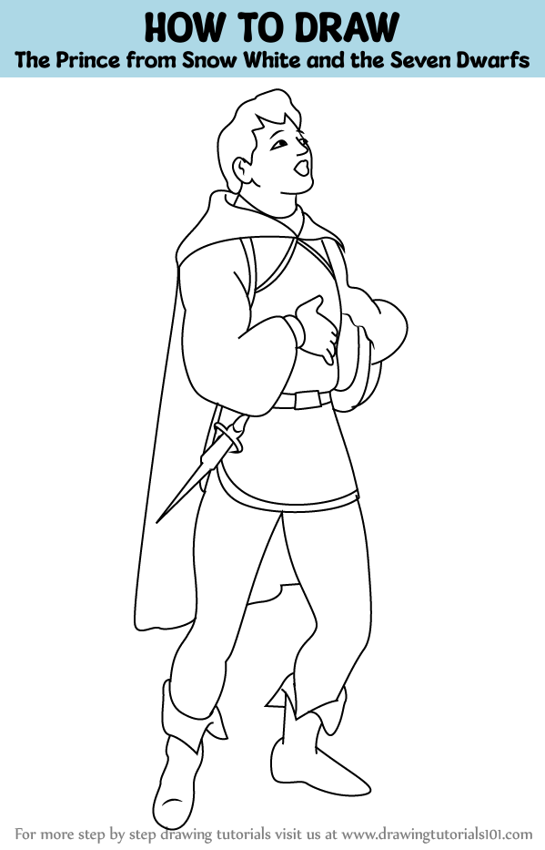 Draw Snow White Step By Step