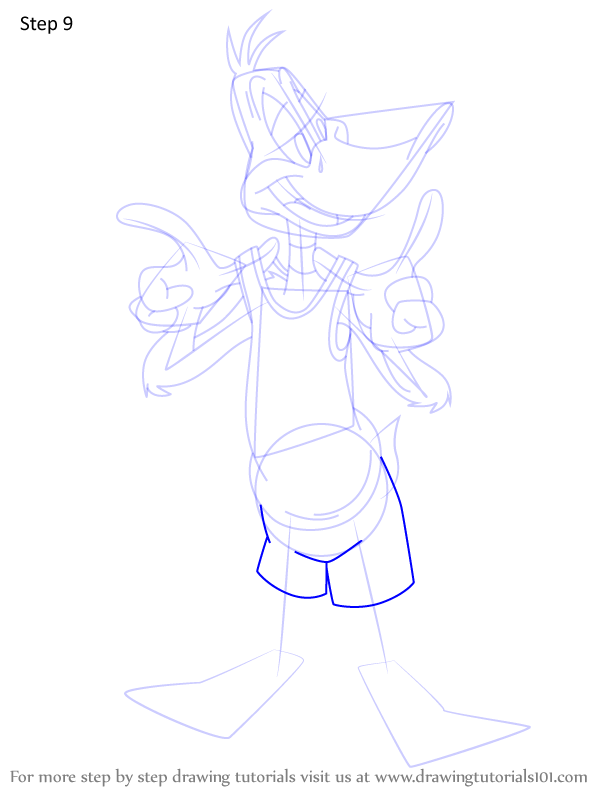 How to Draw Daffy Duck from Space Jam from Space Jam (Space Jam) Step ...