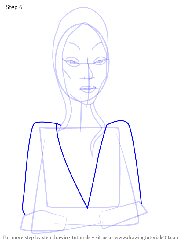 How to Draw Morticia Addams from The Addams Family (The Addams Family ...
