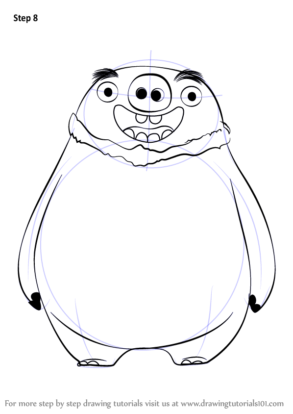 How to Draw Leonard from The Angry Birds Movie (The Angry Birds Movie ...