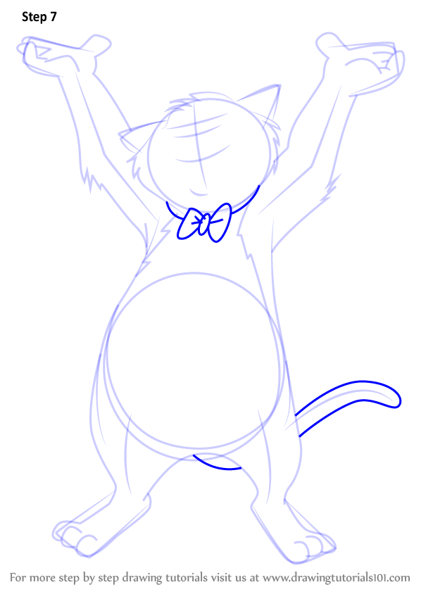 How to Draw Scat Cat from The Aristocats (The Aristocats) Step by Step ...