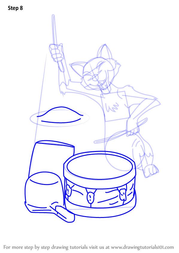 How to Draw Shun Gon from The Aristocats (The Aristocats) Step by Step ...