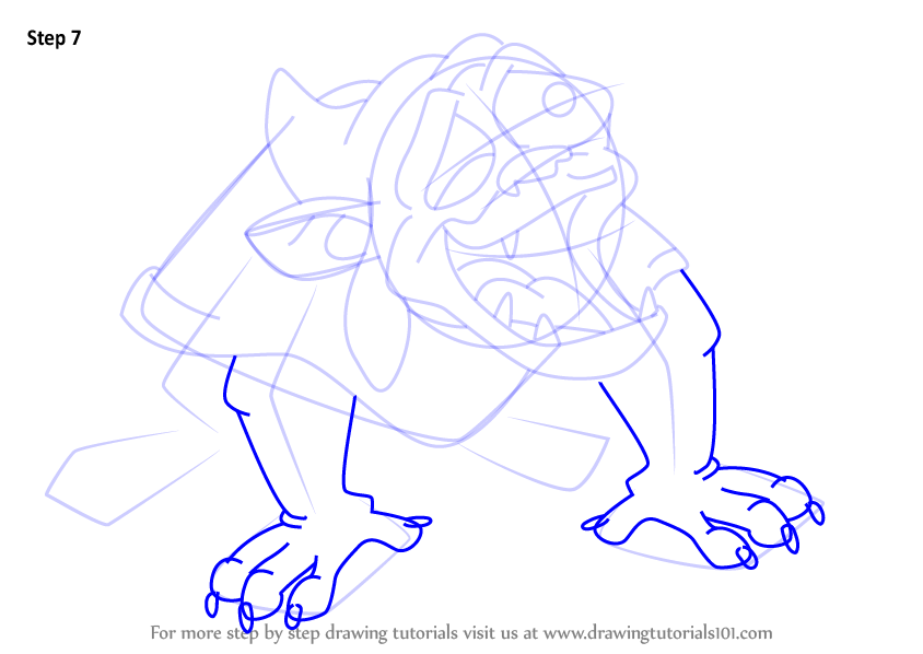 How to Draw Creeper from The Black Cauldron (The Black Cauldron) Step ...