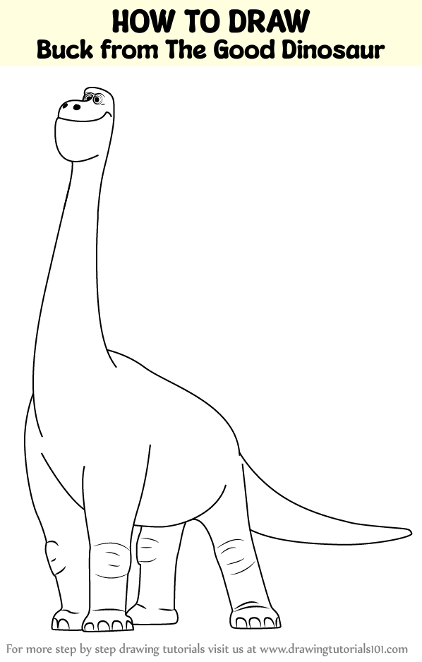How to Draw Buck from The Good Dinosaur (The Good Dinosaur) Step by ...