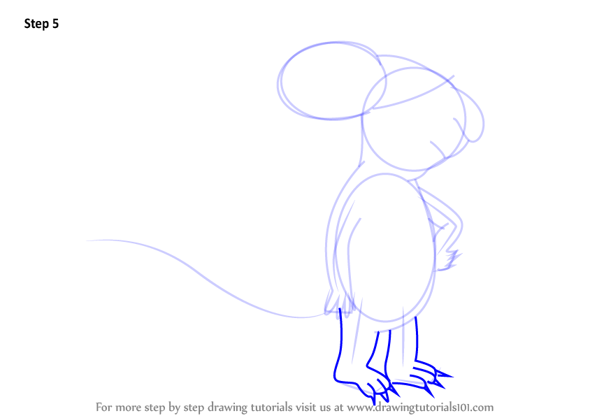 How to Draw Mouse from The Gruffalo (The Gruffalo) Step by Step ...
