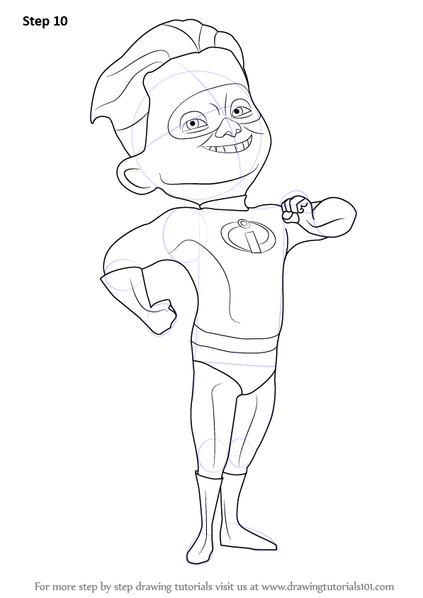 How to Draw The Dash from The Incredibles (The Incredibles) Step by ...