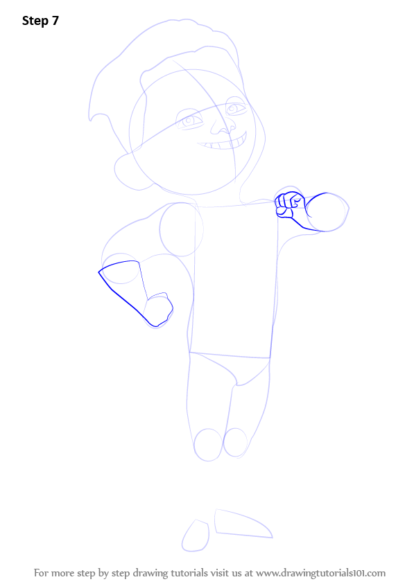 How to Draw The Dash from The Incredibles (The Incredibles) Step by ...