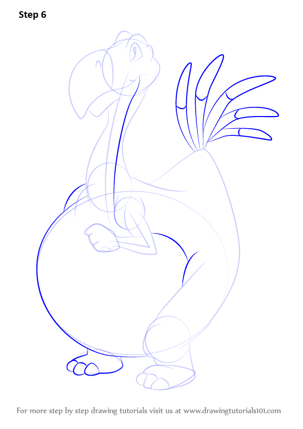How to Draw Foobie from The Land Before Time (The Land Before Time ...
