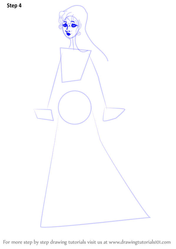 How to Draw Lady Amalthea from The Last Unicorn (The Last Unicorn) Step ...