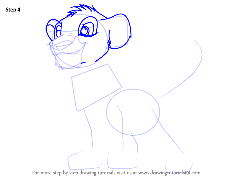 How to Draw Baby Simba from The Lion King (The Lion King) Step by Step ...