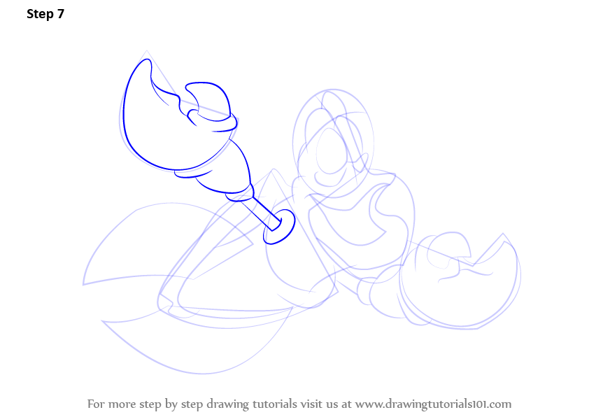 How to Draw Sebastian from The Little Mermaid (The Little Mermaid) Step ...