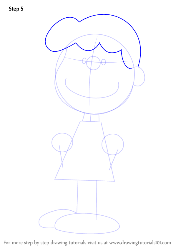 How to Draw Lucy from The Peanuts Movie (The Peanuts Movie) Step by ...