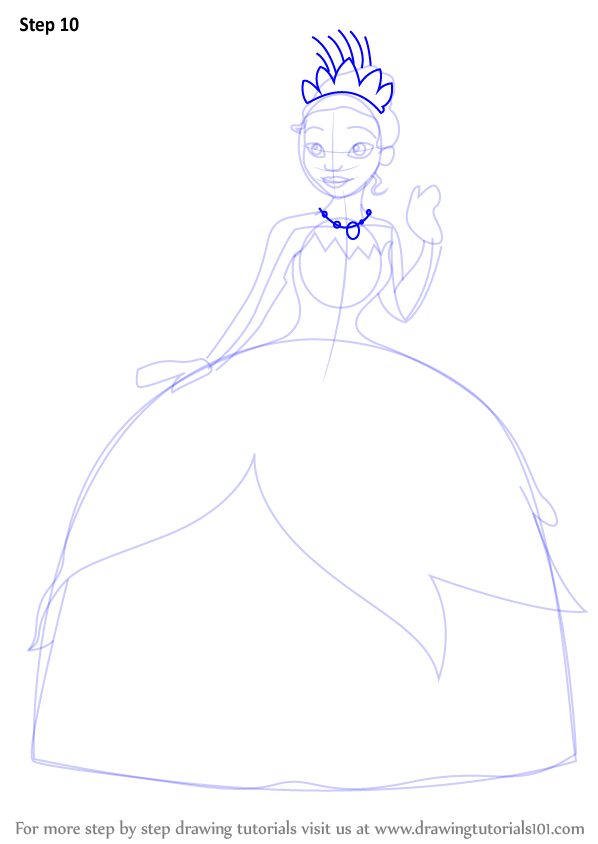 How to Draw Tiana from The Princess and the Frog (The Princess and the ...
