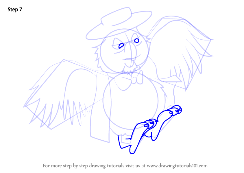 How to Draw Deacon Owl from The Rescuers (The Rescuers) Step by Step ...