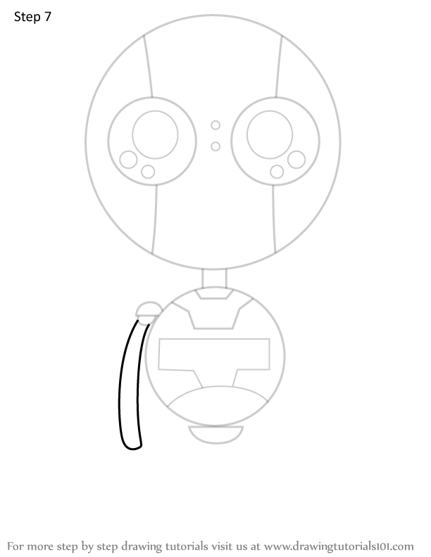 How to Draw Chibi Roz from The Wild Robot (The Wild Robot) Step by Step ...