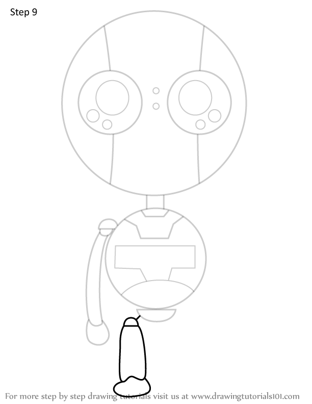 How to Draw Chibi Roz from The Wild Robot (The Wild Robot) Step by Step ...