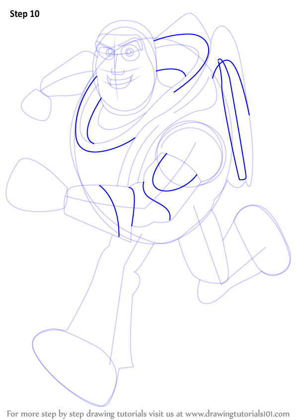 How to Draw Buzz Lightyear from Toy Story (Toy Story) Step by Step ...