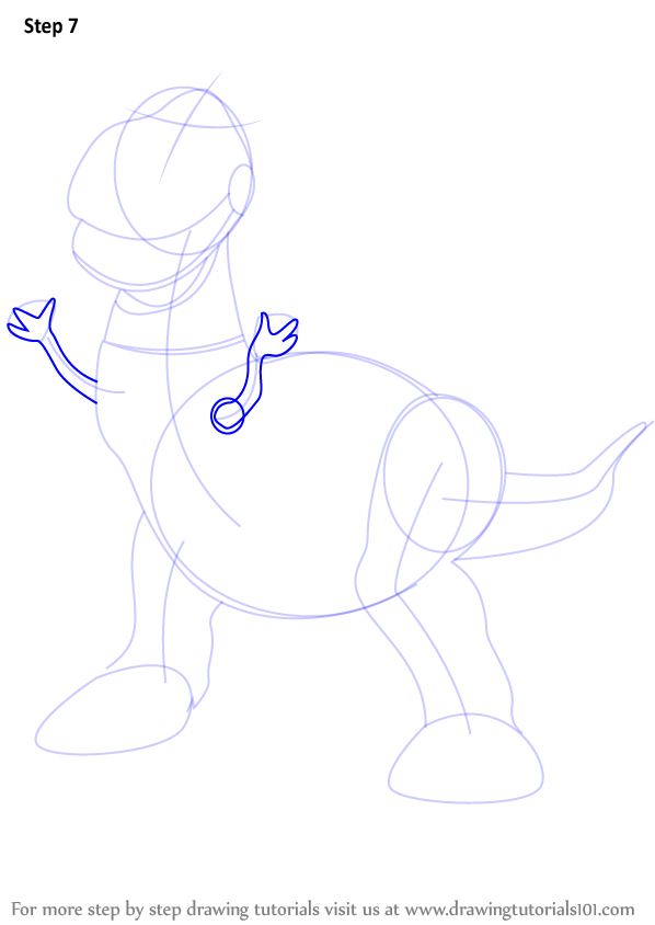 How to Draw Rex from Toy Story (Toy Story) Step by Step | DrawingTutorials101.com