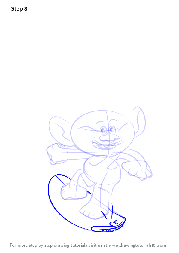 How to Draw Aspen from Trolls (Trolls) Step by Step ...