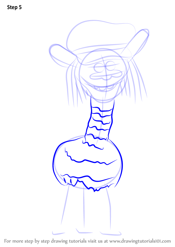How to Draw Cooper from Trolls (Trolls) Step by Step ...