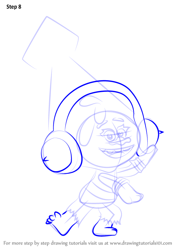 How to Draw DJ Suki from Trolls (Trolls) Step by Step | DrawingTutorials101.com