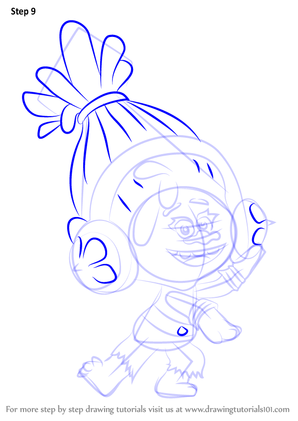 How to Draw DJ Suki from Trolls (Trolls) Step by Step | DrawingTutorials101.com