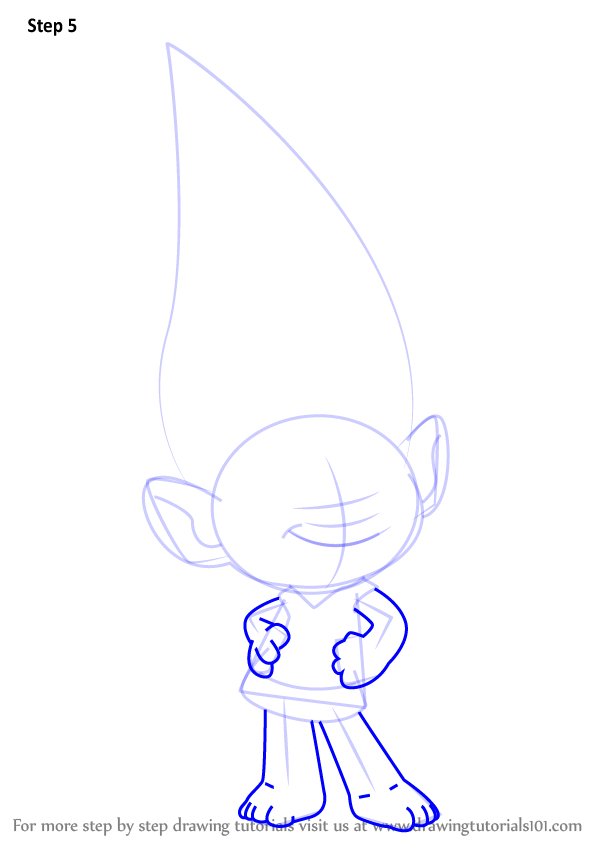 How to Draw Mandy Sparkledust from Trolls (Trolls) Step by Step | DrawingTutorials101.com