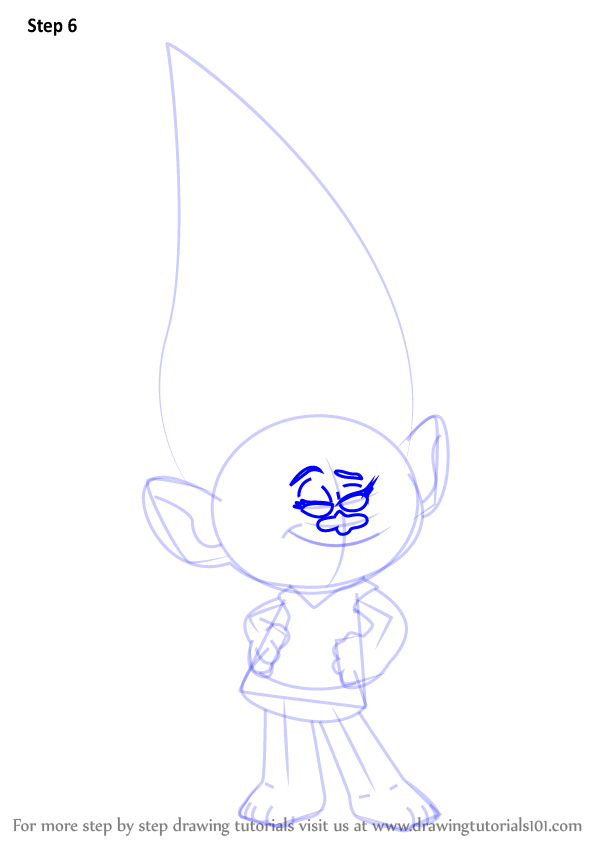 How to Draw Mandy Sparkledust from Trolls (Trolls) Step by Step | DrawingTutorials101.com