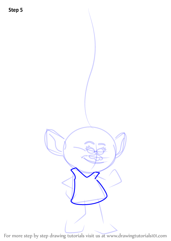 How to Draw Moxie from Trolls (Trolls) Step by Step | DrawingTutorials101.com