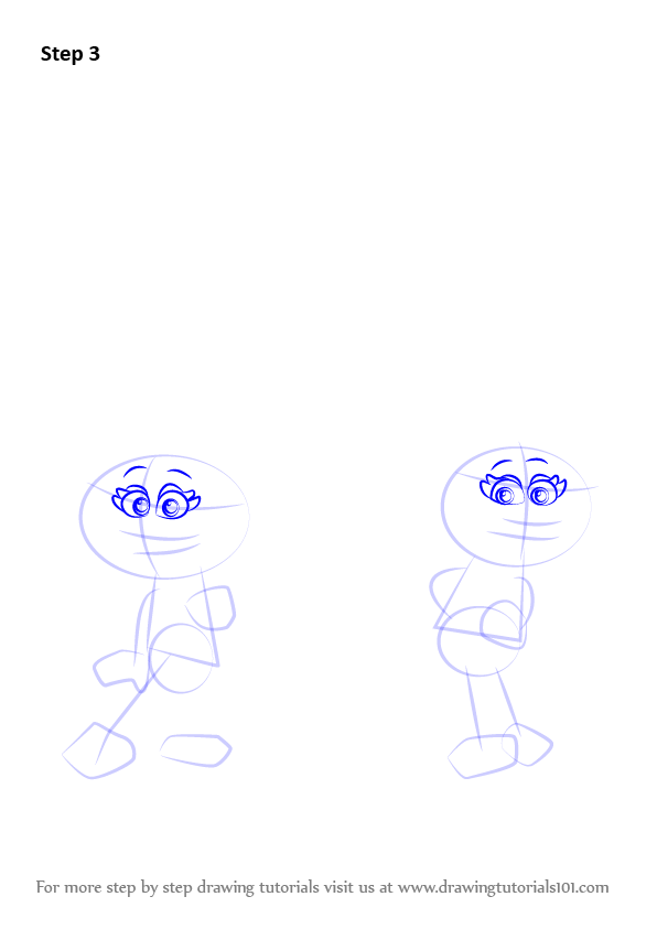 How to Draw Satin and Chenille from Trolls (Trolls) Step by Step | DrawingTutorials101.com