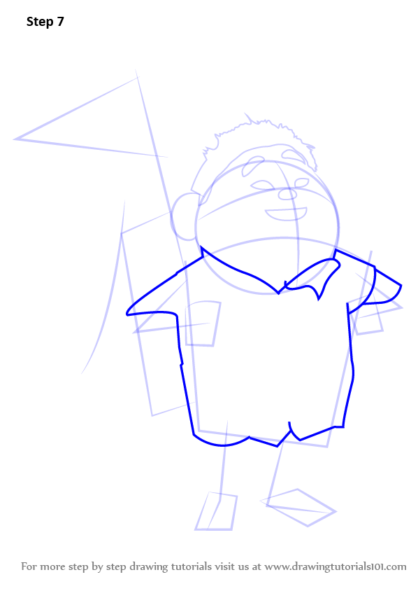 Up Russell Drawing How To Draw Russell From Up: 13 Steps (with