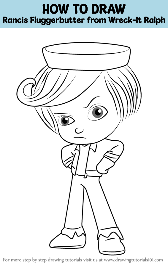 How to Draw Rancis Fluggerbutter from Wreck-It Ralph (Wreck-It Ralph ...