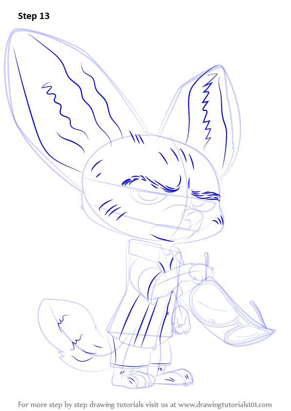 How to Draw Finnick from Zootopia (Zootopia) Step by Step ...