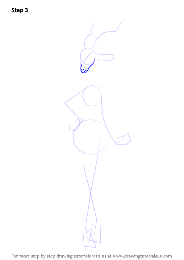 How to Draw Gazelle from Zootopia (Zootopia) Step by Step ...