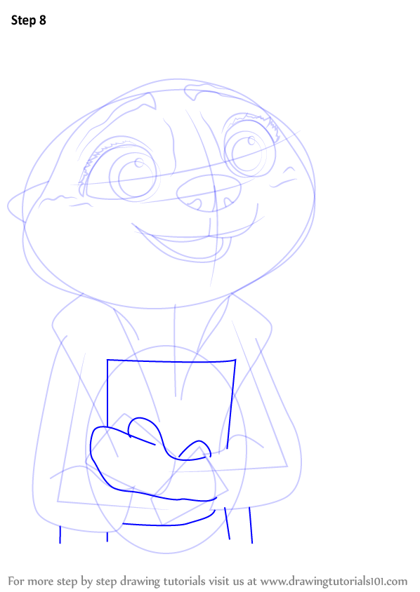 How to Draw Mrs. Otterton from Zootopia (Zootopia) Step by Step ...