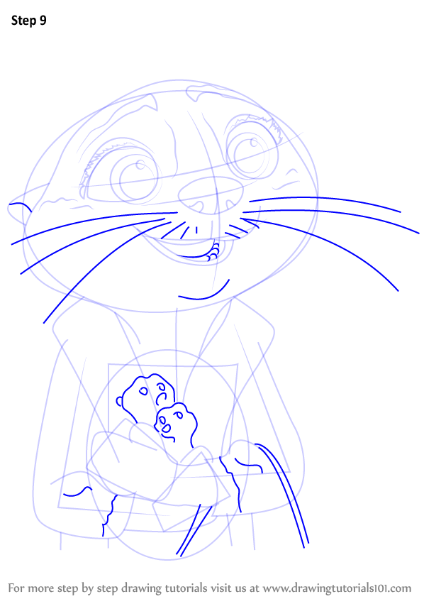 How to Draw Mrs. Otterton from Zootopia (Zootopia) Step by Step ...