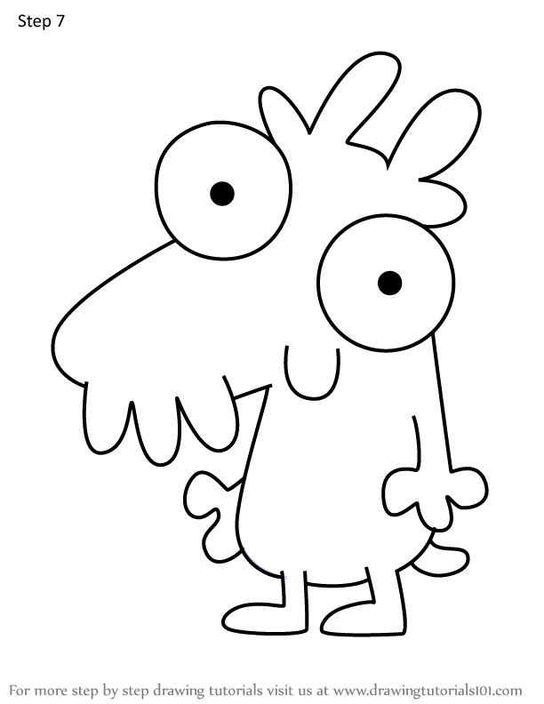 How to Draw Monty the Goat from Fluffy Gardens (Fluffy Gardens) Step by ...