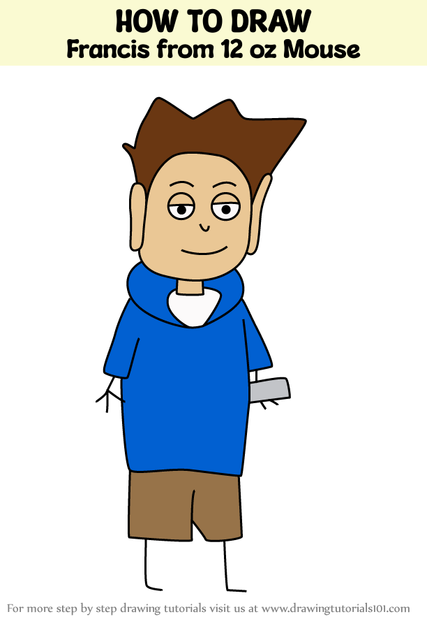 How to Draw Francis from 12 oz Mouse (12 oz Mouse) Step by Step ...