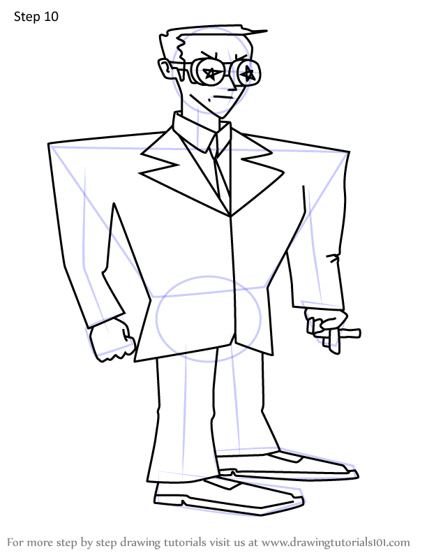 How to Draw Human Cop from 12 oz Mouse (12 oz Mouse) Step by Step ...