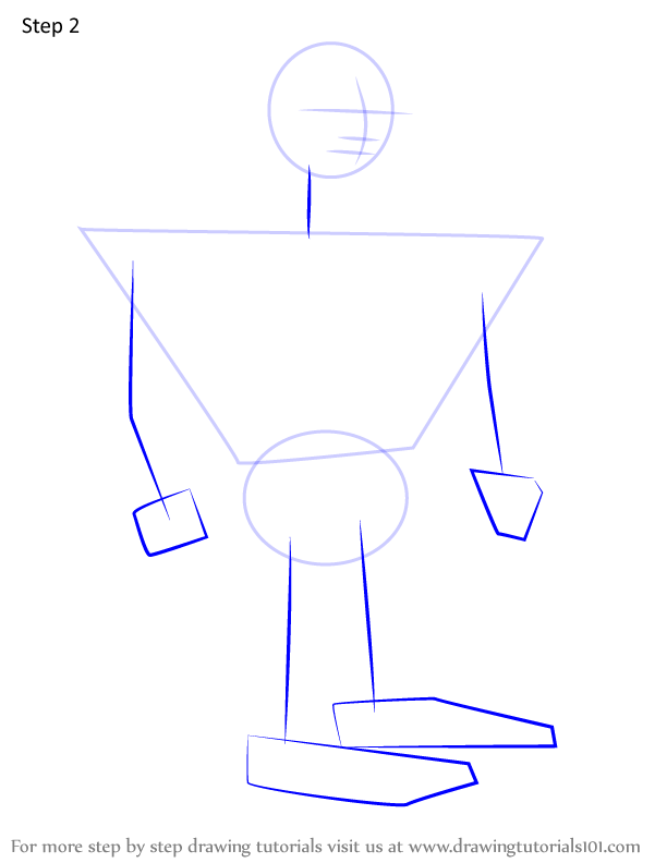How to Draw Human Cop from 12 oz Mouse (12 oz Mouse) Step by Step ...