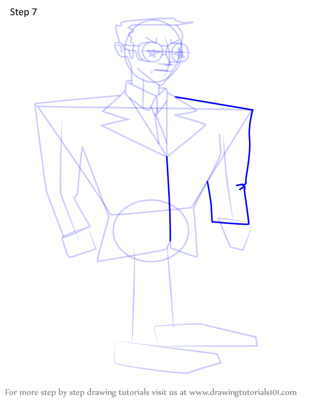 How to Draw Human Cop from 12 oz Mouse (12 oz Mouse) Step by Step ...