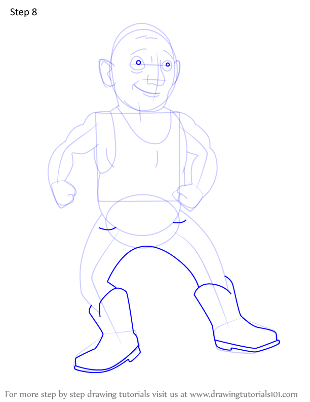 How to Draw Small Dancing Man from 12 oz Mouse (12 oz Mouse) Step by ...