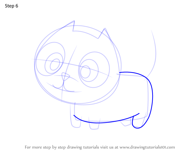 How to Draw The Cat from 2 Stupid Dogs (2 Stupid Dogs) Step by Step ...