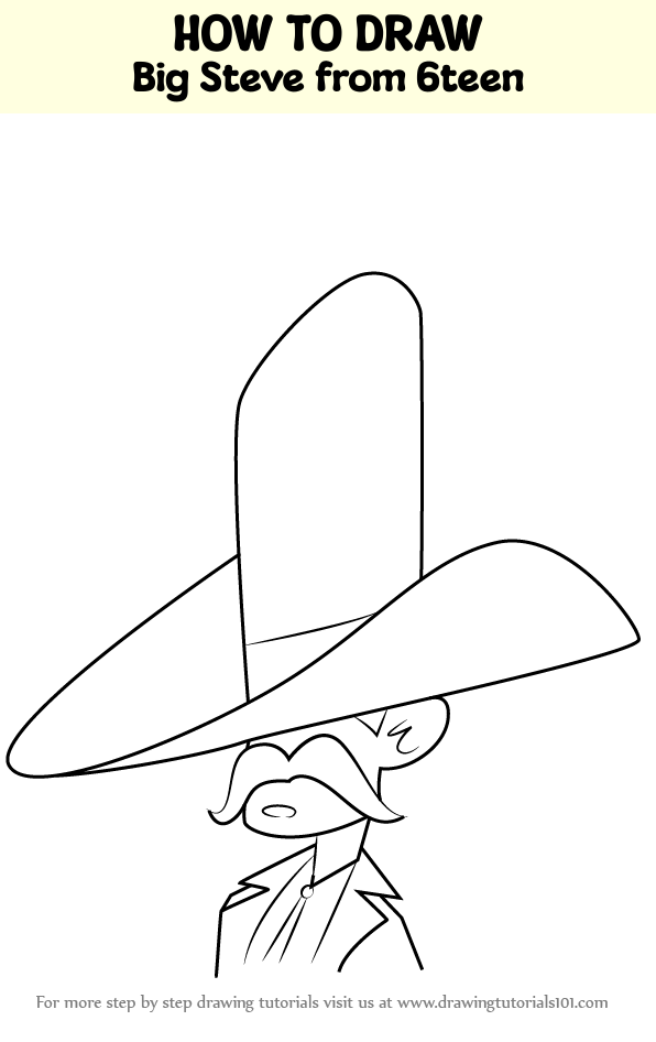 How to Draw Big Steve from 6teen (6teen) Step by Step ...