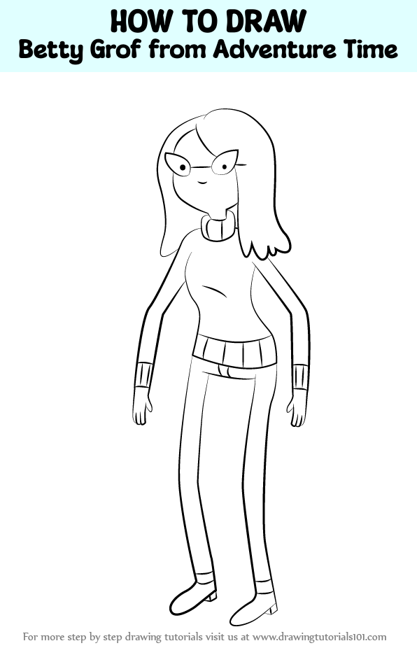 How To Draw Betty Grof From Adventure Time Sketchok