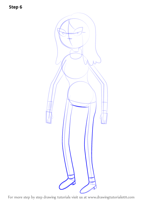 How to Draw Betty Grof from Adventure Time (Adventure Time) Step by ...