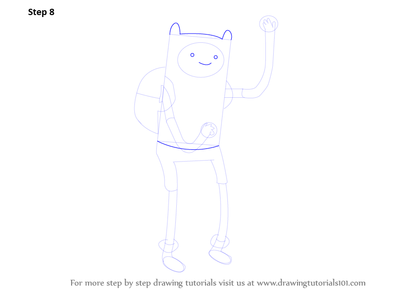 How to Draw Finn from Adventure Time (Adventure Time) Step by Step ...