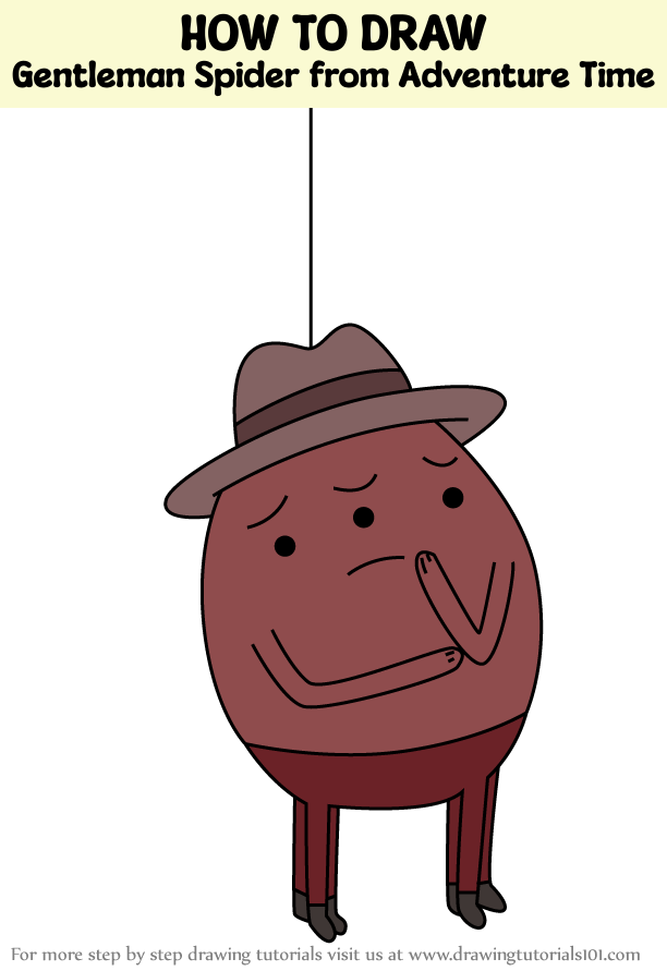 How to Draw Gentleman Spider from Adventure Time (Adventure Time) Step ...