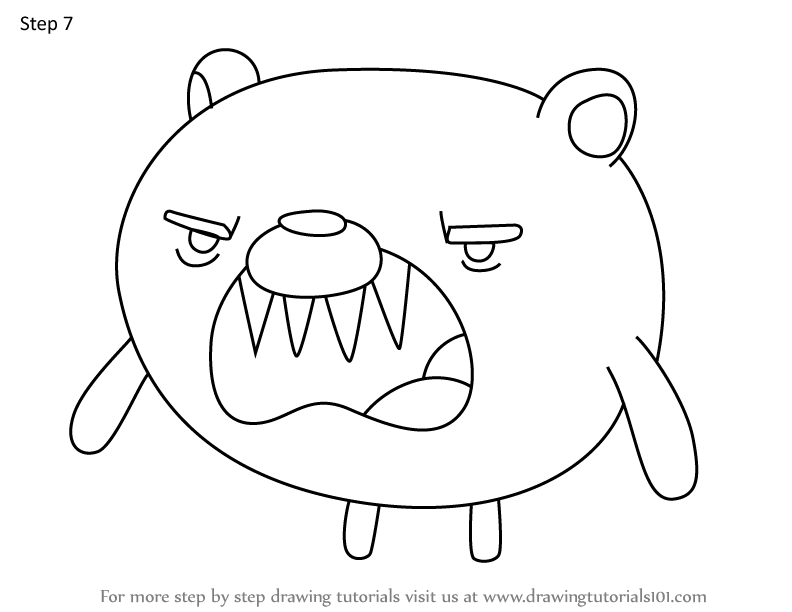 How to Draw Giant Bear from Adventure Time (Adventure Time) Step by ...